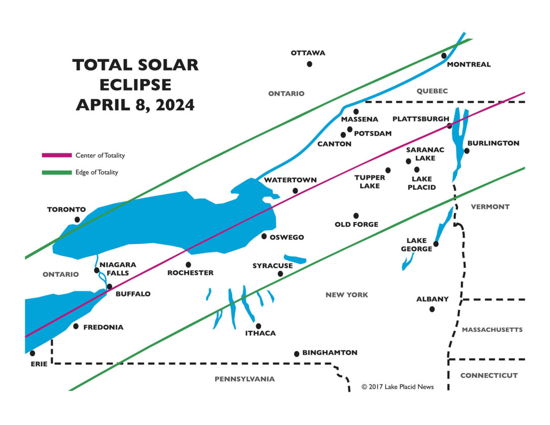 Countdown begins for April’s total solar eclipse | News, Sports, Jobs - Adirondack Daily Enterprise